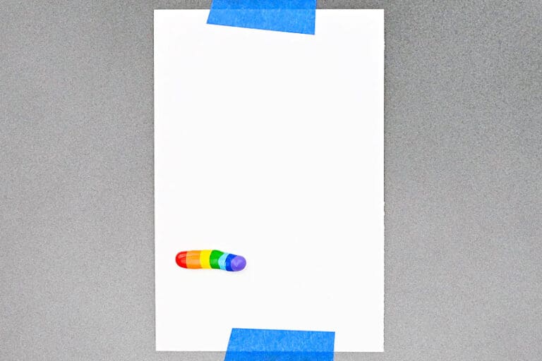 Rainbow Squeegee Painting | Easy Rainbow Squeegee Art