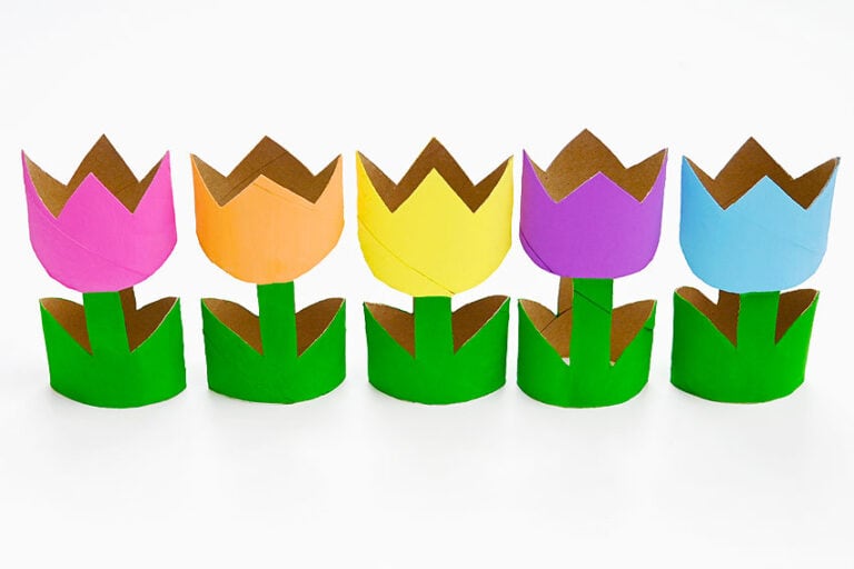 Paper Roll Tulips | Easy Toilet Paper Roll Tulip Craft