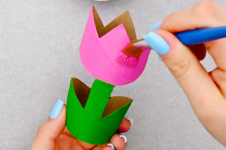 Paper Roll Tulips | Easy Toilet Paper Roll Tulip Craft