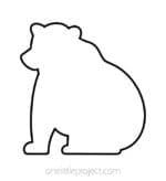 Bear Outline | Free Printable Bear Templates