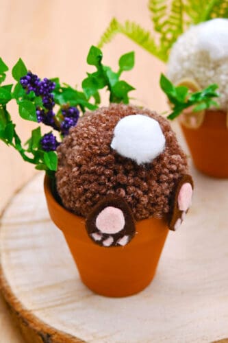 Bunny Butt Flower Pot | Cute Bunny Bum Flower Pot Craft
