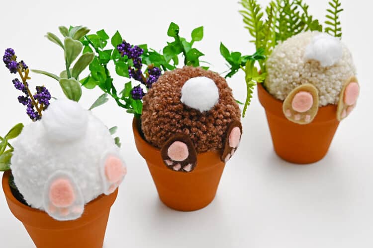 Bunny Butt Flower Pot | Cute Bunny Bum Flower Pot Craft