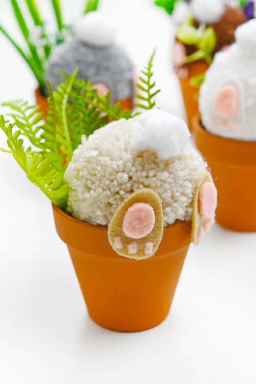 Bunny Butt Flower Pot | Cute Bunny Bum Flower Pot Craft