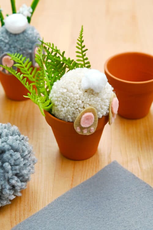Bunny Butt Flower Pot | Cute Bunny Bum Flower Pot Craft