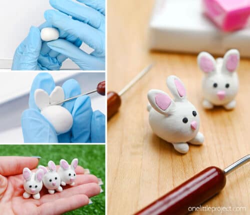 How to Make a Clay Bunny | Easy Polymer Clay Bunny