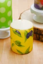 How to Decorate Candles with Napkins | DIY Patterned Candles