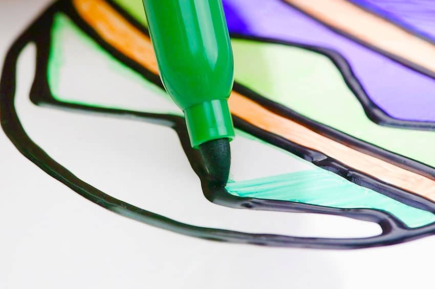 "Stained Glass" Easter Eggs | DIY Easter Egg Suncatchers
