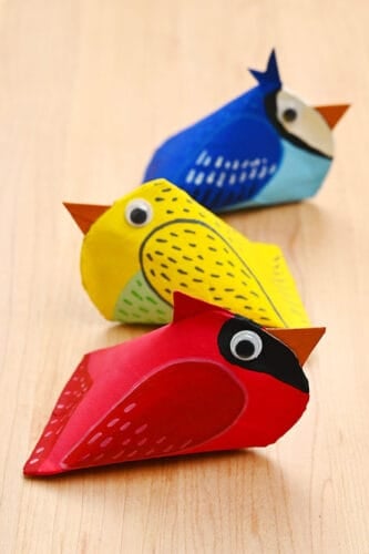 Paper Roll Birds | Toilet Paper Roll Bird Craft