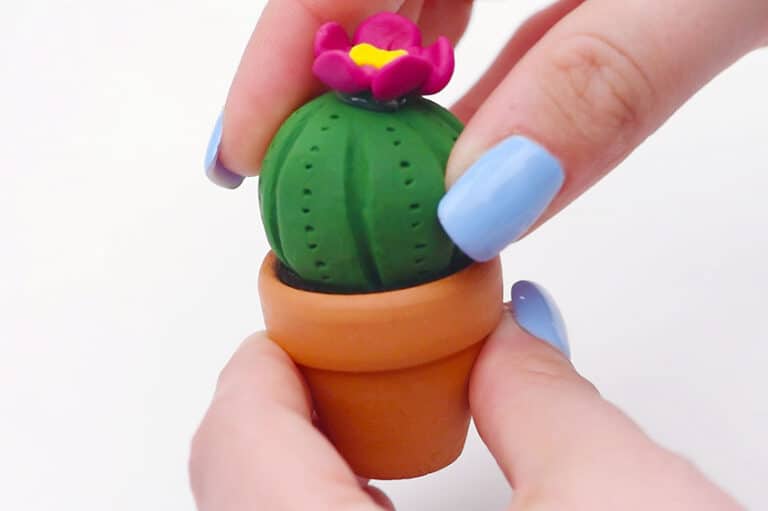 DIY Clay Cactus - Cute and Easy Polymer Clay Craft