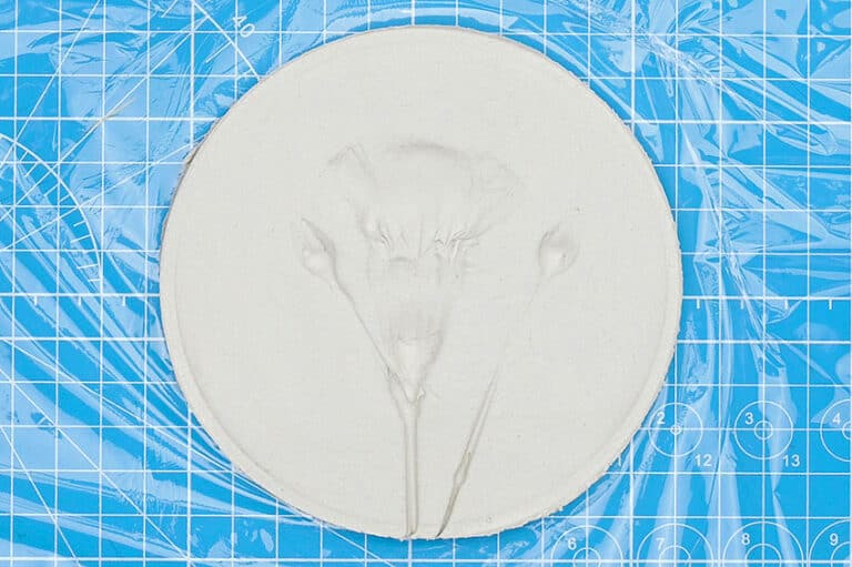 Flower Imprint Clay Dish | Botanical Clay Trinket Dish