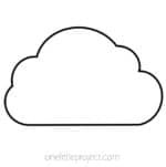 Cloud Outline | Free, Printable Cloud Shape Template