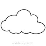 Cloud Outline | Free, Printable Cloud Shape Template