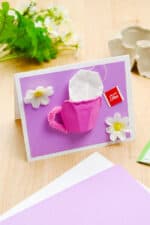 Tea Cup Mother's Day Card | Cute DIY Egg Carton Tea Cup Card