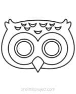 Free Printable Owl Mask | Paper Owl Mask Craft