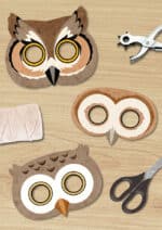 Free Printable Owl Mask | Paper Owl Mask Craft