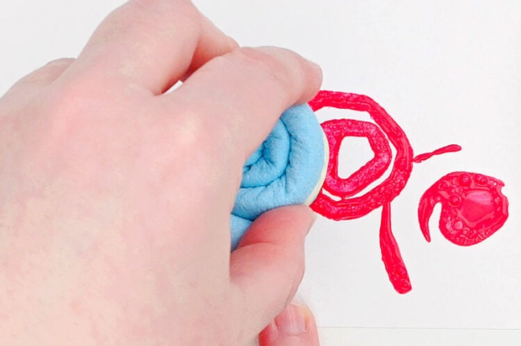 Sponge Printed Rose Cards | Easy DIY Rose Stamp Cards