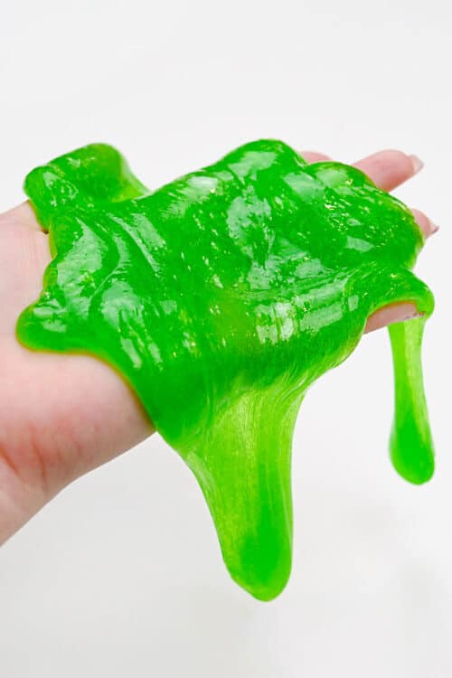 Green Slime Recipe Bright Stretchy And Easy To Make