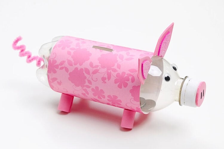 DIY Piggy Bank | Easy and Adorable Upcycled Craft