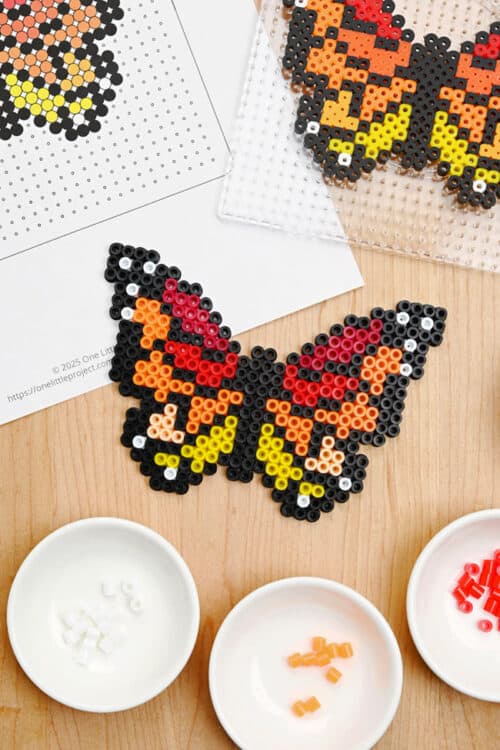 Perler Bead Butterfly – Free Patterns & Easy Tutorial
