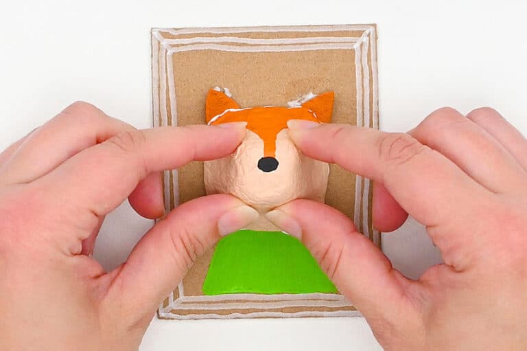 Egg Carton Animal Portraits - Easy Recycled Craft for Kids