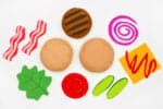 Felt Burger Pattern – Free DIY Felt Food Toy for Pretend Play