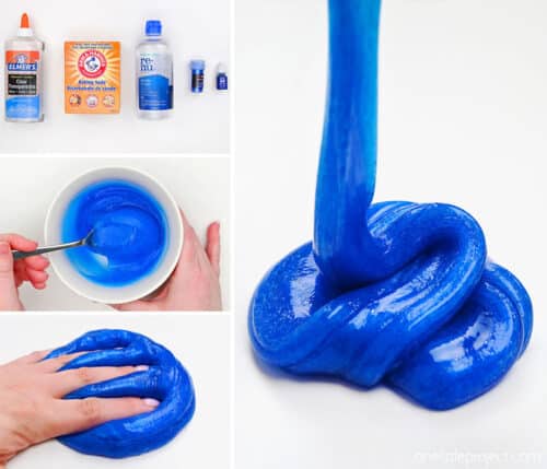 How to Make Blue Slime - Easy Recipe for Glossy Blue Slime