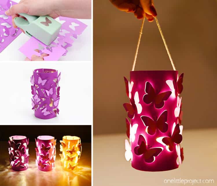 How to Make Butterfly Paper Lanterns - Easy DIY Craft Idea