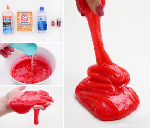 How to Make Red Slime – Clear Glue Recipe for Bold Colour