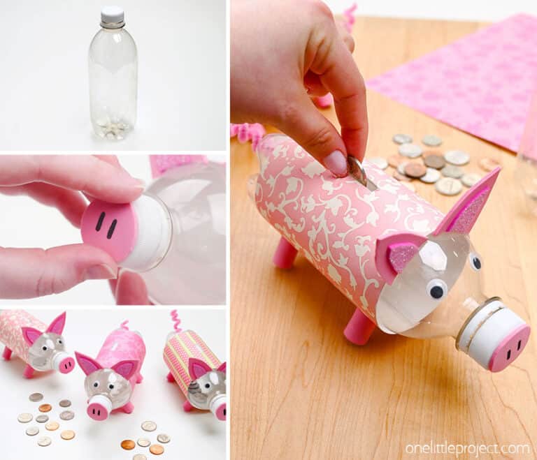 DIY Piggy Bank | Easy and Adorable Upcycled Craft