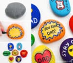 My Dad Rocks Craft - Painted Rock Paperweight for Father's Day