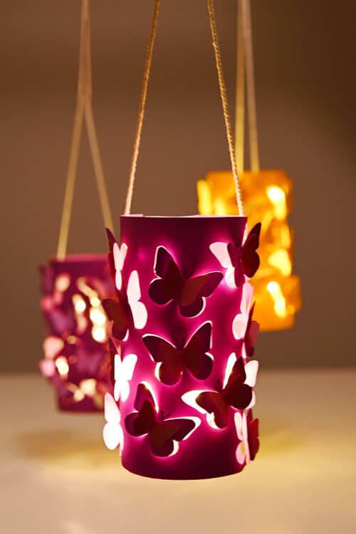 How to Make Butterfly Paper Lanterns - Easy DIY Craft Idea