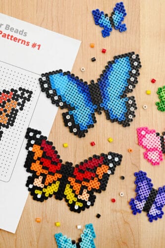 Perler Bead Butterfly – Free Patterns & Easy Tutorial