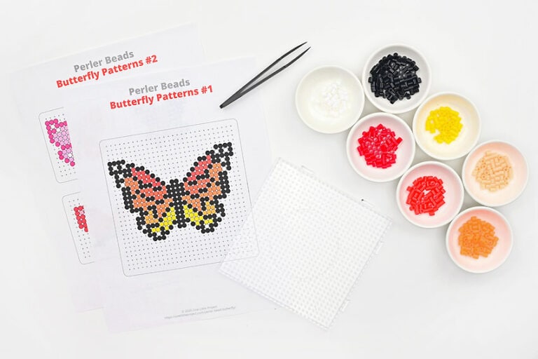 Perler Bead Butterfly – Free Patterns & Easy Tutorial