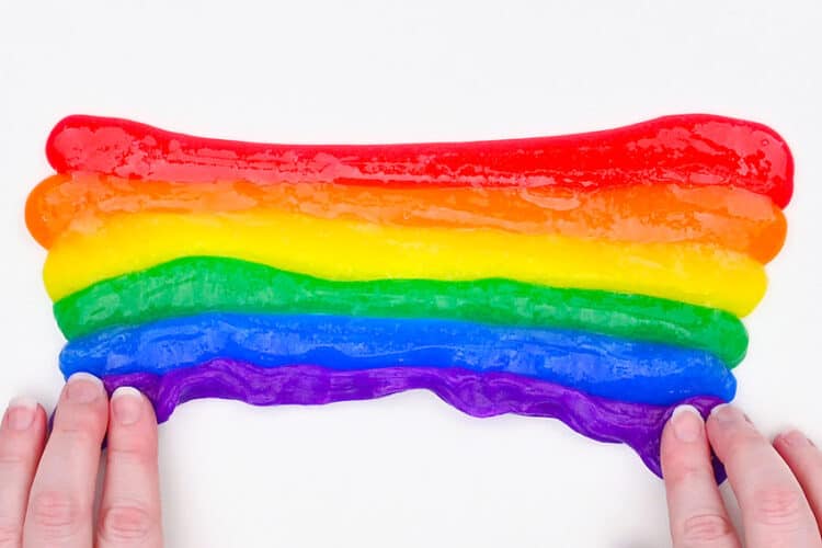 How to Make Rainbow Slime – Easy DIY Rainbow Slime Recipe