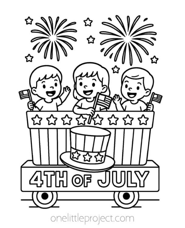 Free 4th of July Coloring Pages - Fun & Patriotic Printables for Kids