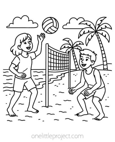 Beach Coloring Pages (Free Printables!) for Kids & Adults