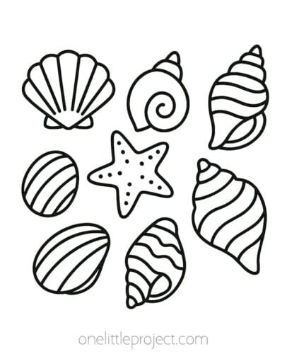 Beach Coloring Pages (Free Printables!) for Kids & Adults