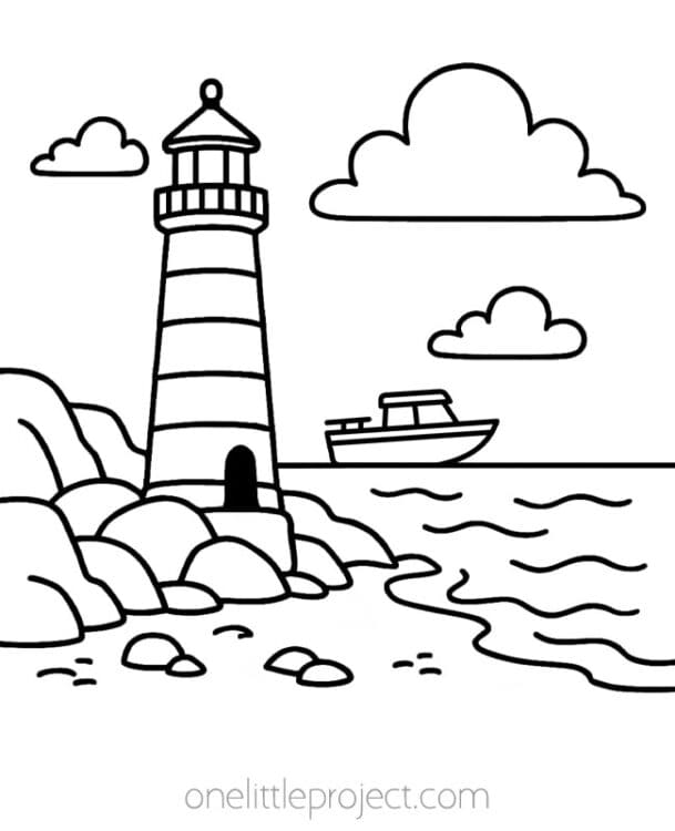 Beach Coloring Pages (Free Printables!) for Kids & Adults