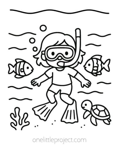 Beach Coloring Pages (Free Printables!) for Kids & Adults