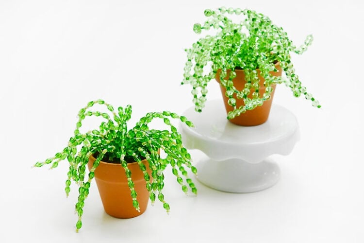 How to Make a Beaded Plant - Easy & Cute DIY Decor