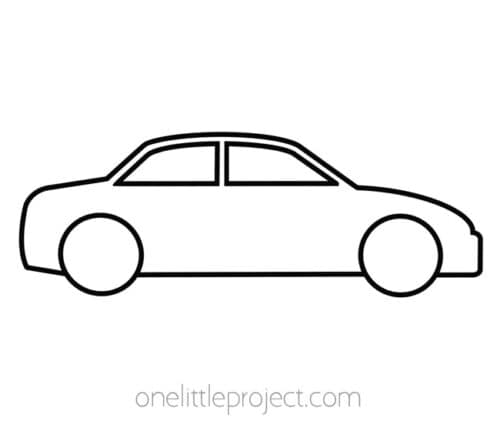 Car Outline - Free Printable Car Shapes and Craft Templates
