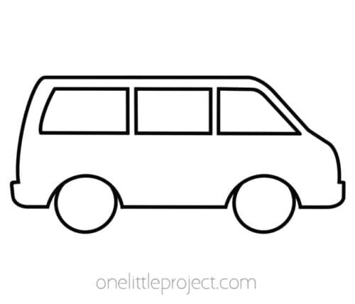 Car Outline - Free Printable Car Shapes and Craft Templates
