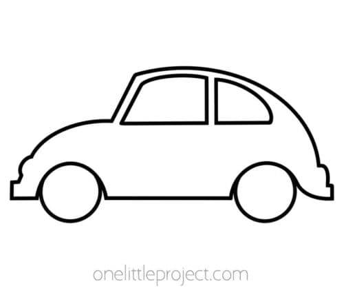 Car Outline - Free Printable Car Shapes and Craft Templates