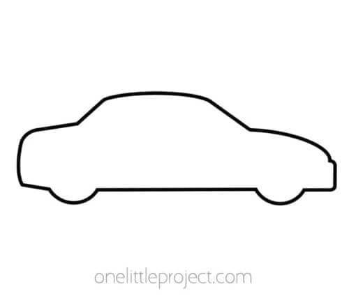 Car Outline - Free Printable Car Shapes and Craft Templates