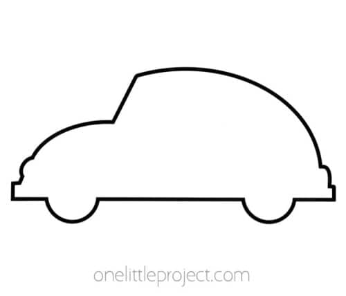 Car Outline - Free Printable Car Shapes and Craft Templates