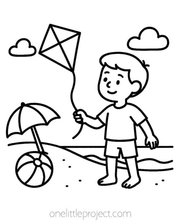 Beach Coloring Pages (Free Printables!) for Kids & Adults