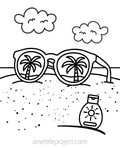 Beach Coloring Pages (Free Printables!) for Kids & Adults