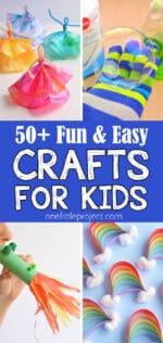 50+ Fun and Easy Crafts for Kids - Simple and Fun Ideas - One Little ...