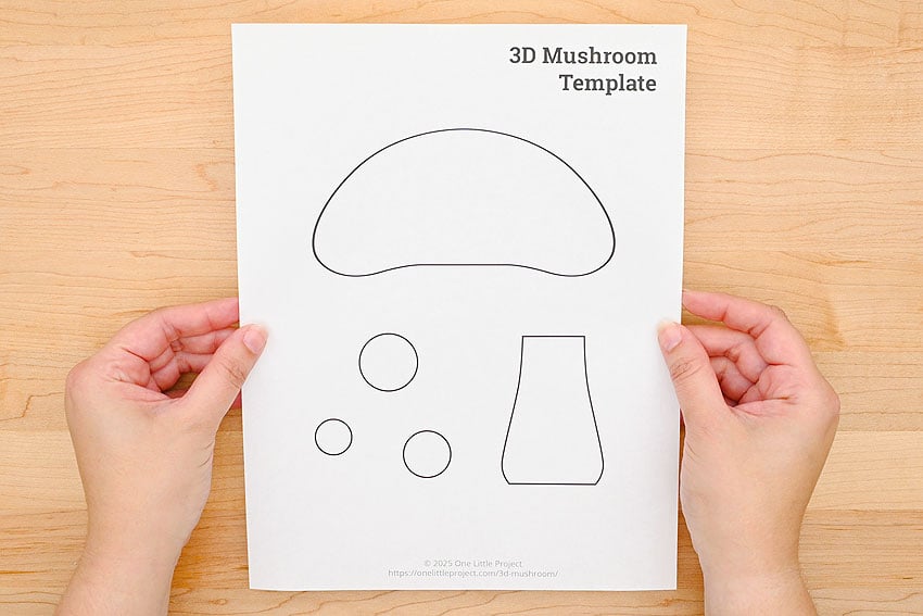 Mushroom Template Printable Mushrooms Printed To Order – Mum's