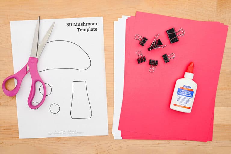 Paper Honeycomb Mushroom – Easy DIY Mushroom Decor Craft